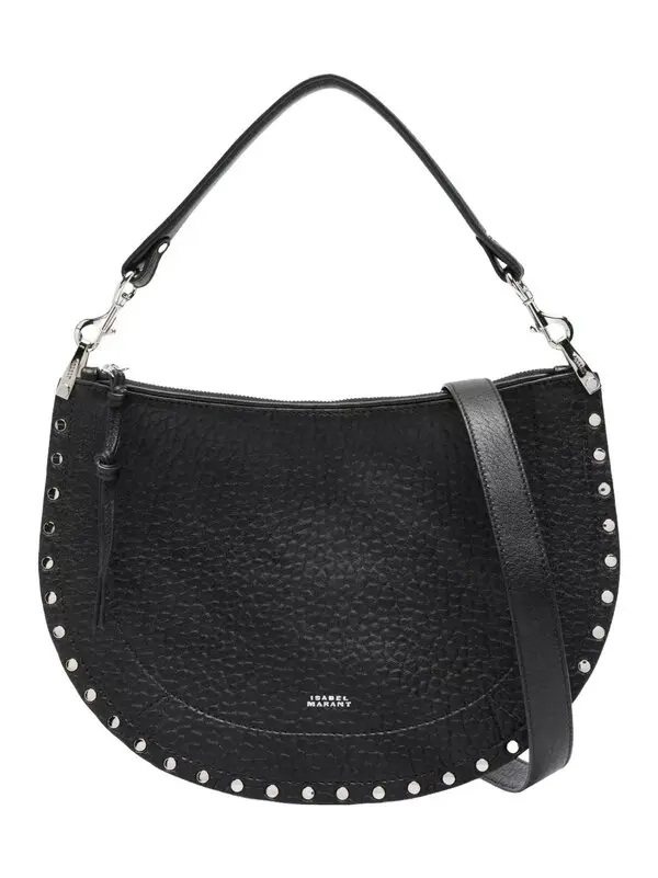 Isabel Marant Oskan Studded Shoulder Bag - Black