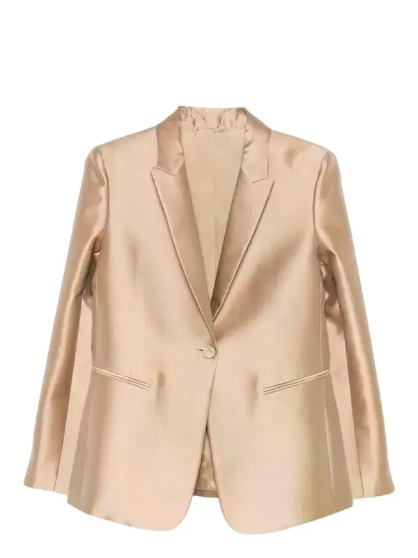 Alberta Ferretti Buttoned Peak-lapel Jacket - Neutrals