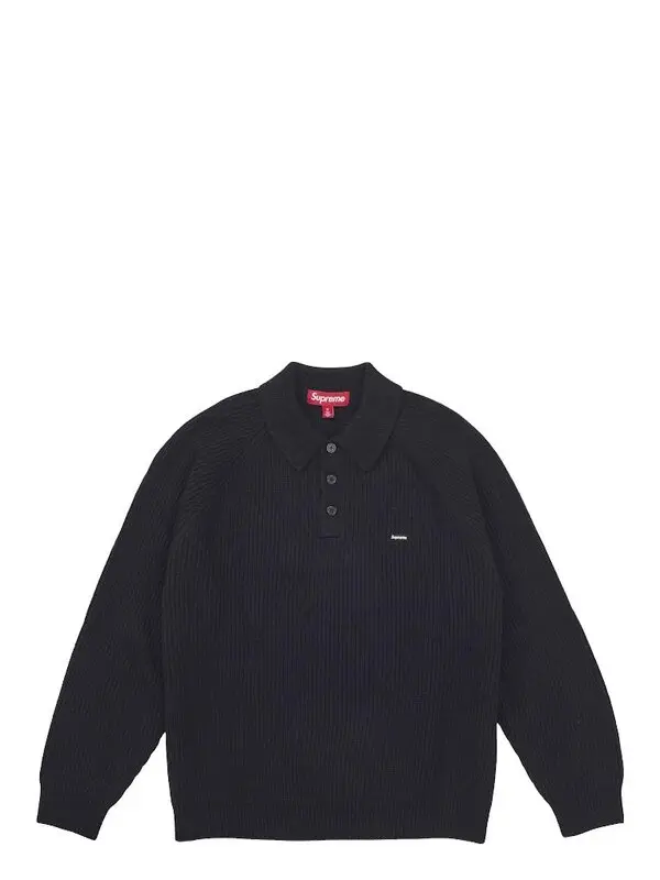 Supreme Small Box Polo Shirt Sweater - Black