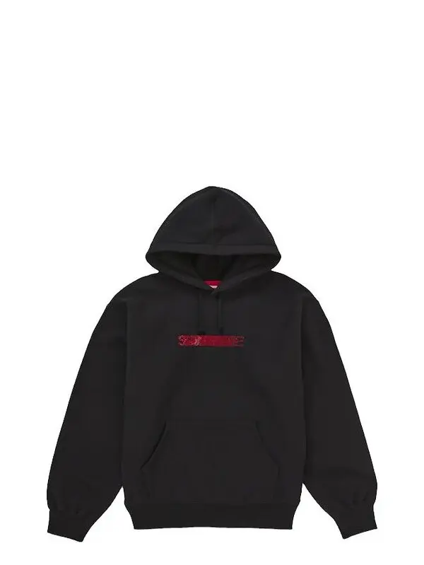 Supreme Swarovski Motion Logo Hooded Sweatshirt - Black