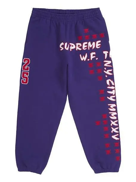 Supreme League Champs Sweatpant - Purple