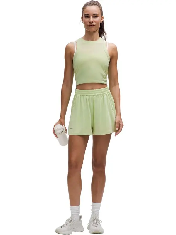 Lululemon Jersey Training Super-high-rise Lined Short 2 - Lemongrass
