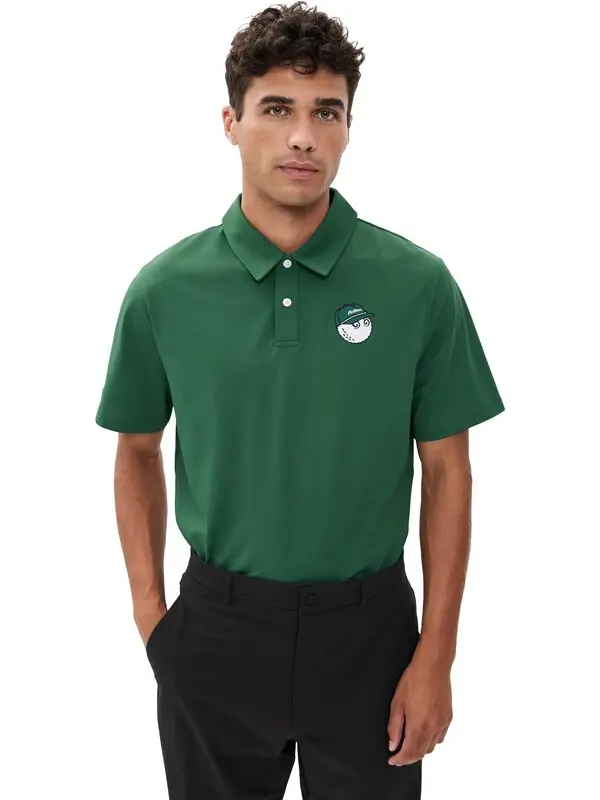 MALBON Fairway Baldwin Polo - Forest