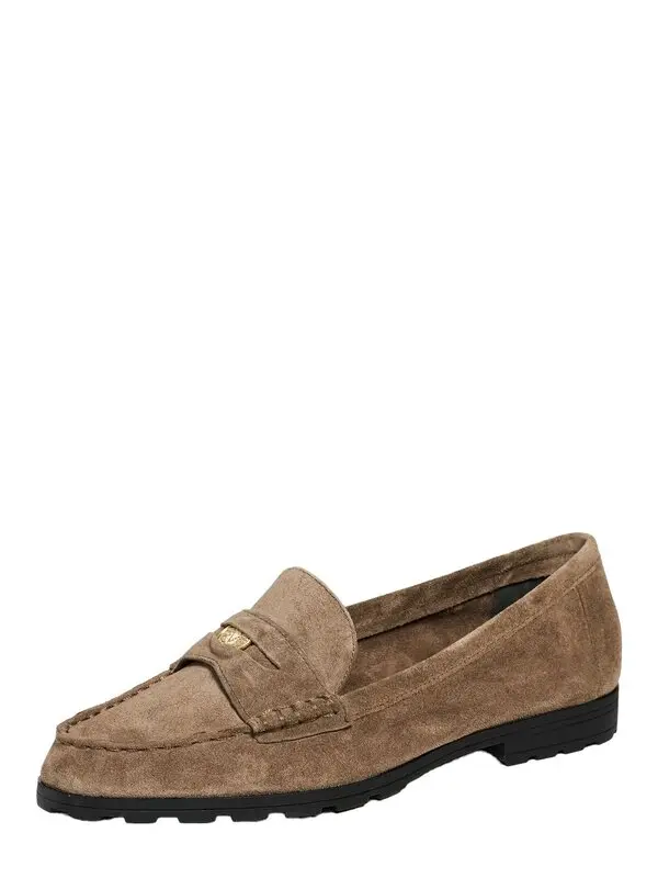 Veronica Beard Penny Lug Loafers - Bark