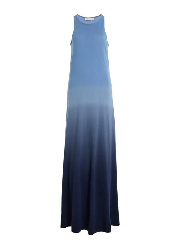Michael Kors Ombre Cashmere Maxi Dress - Blue