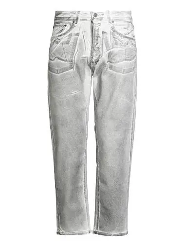 LIU •JO MAN Cotton-elastane Straight-leg Jeans - White