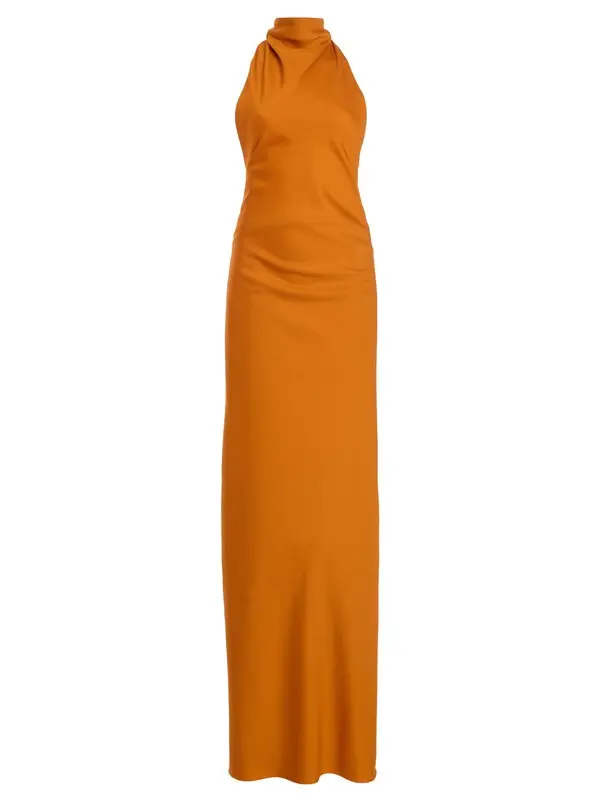 Brandon Maxwell The Ophelia Stretch-crepe Gown - Orange