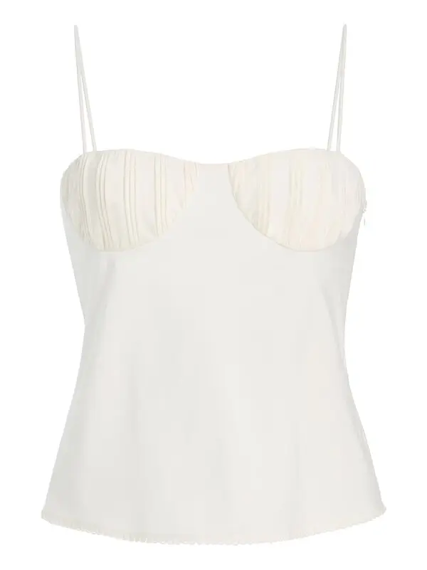 Posse Pearl Cotton-silk Cami - Ivory