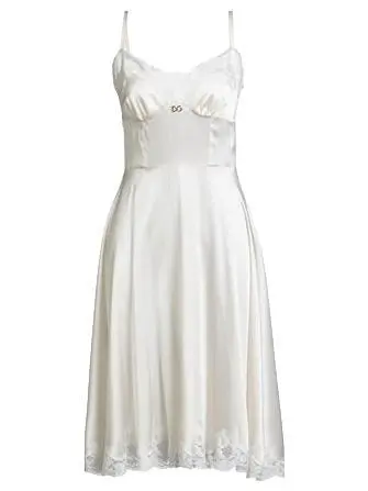 Dolce & Gabbana Midi Slip Dress - White