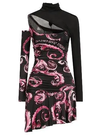 Versace Mini Asymmetric Dress - Black