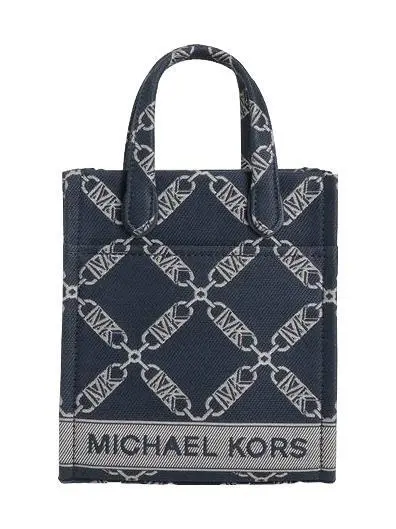 Michael Kors Canvas Shopper Tote With Detachable Strap - Navy