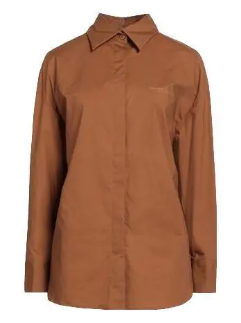 GERTRUDE + GASTON Shirt With Stretch Fabric - Brown