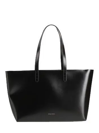 MANSUR GAVRIEL Leather Shopper Tote - Black