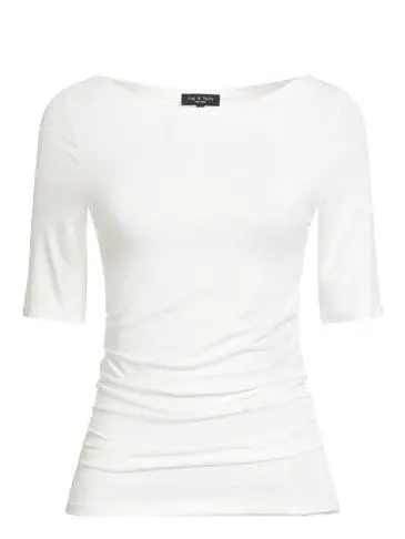 Rag & Bone T-shirt In Modal And Elastane - White