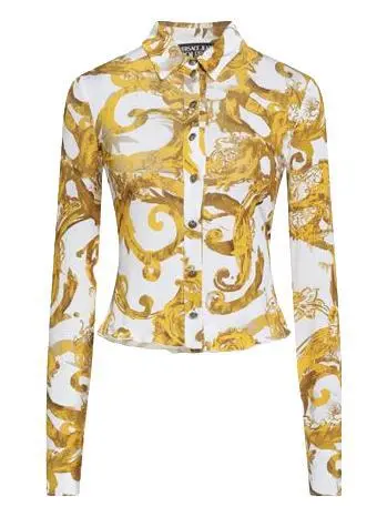 Versace Printed Stretch Shirt - White