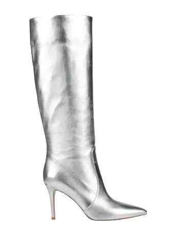 GIANVITO ROSSI Metallic Leather Boots - Silver