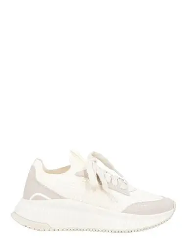 BOSS Sneakers In Textile Fibers And Leather - White