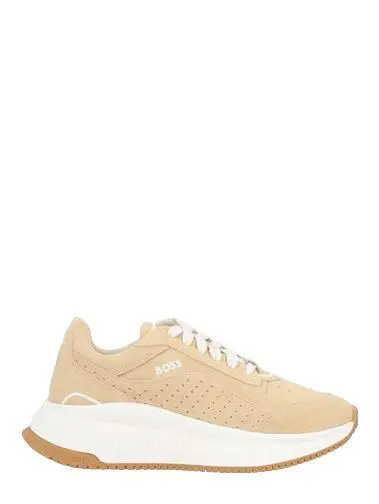BOSS Leather Sneakers - Beige