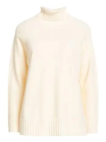 TWINSET Turtleneck In Wool And Cashmere - White