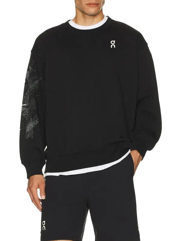 On Club Crew Graphic - Black & Olive