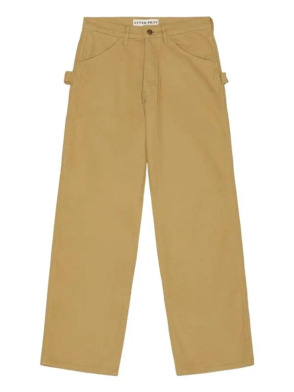 AFTER PRAY Neo Washed Work Pants - Beige