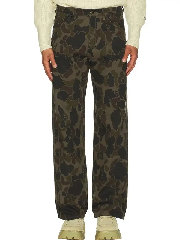 AFTER PRAY Neo Washed Work Pants - Camouflage