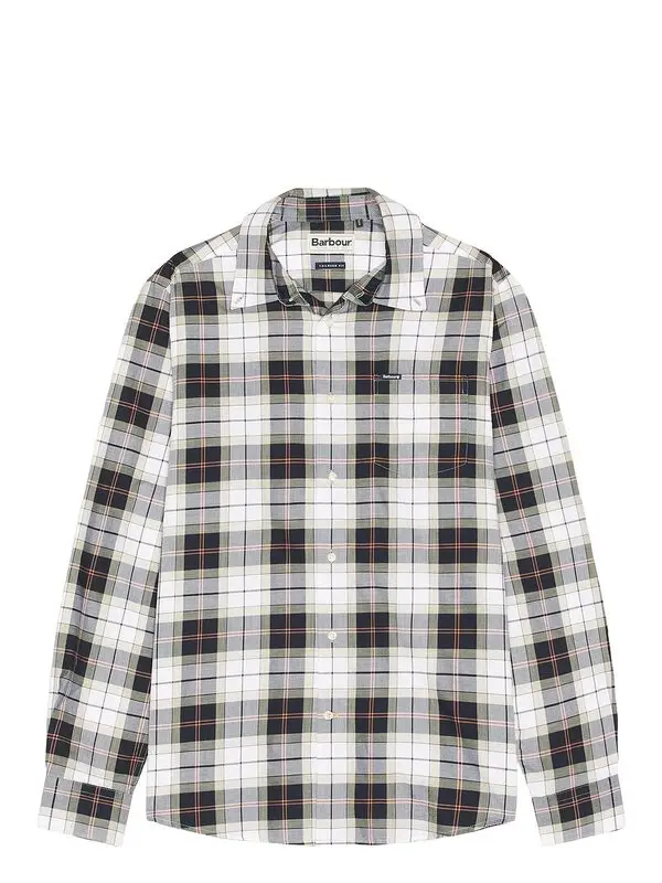 Barbour Wetheram Tailored Tartan Shirt In Blue - Riverstone Tartan