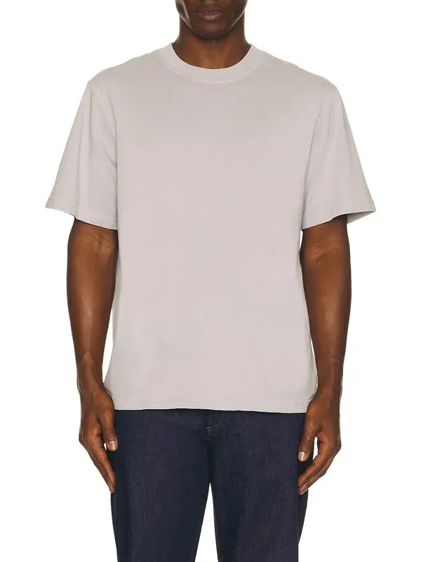 AGOLDE Asha Mock Neck Tee In Black - Primer