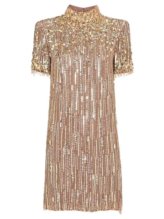 Jenny Packham Snapdragon Sequin-embellished Mini Dress - Owlet