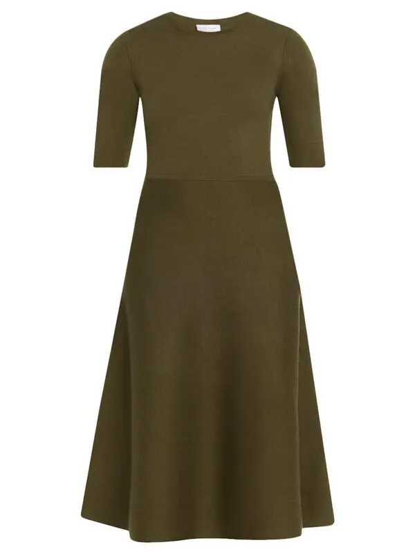 Gabriela Hearst Seymore Wool-cashmere Midi Dress - Olive