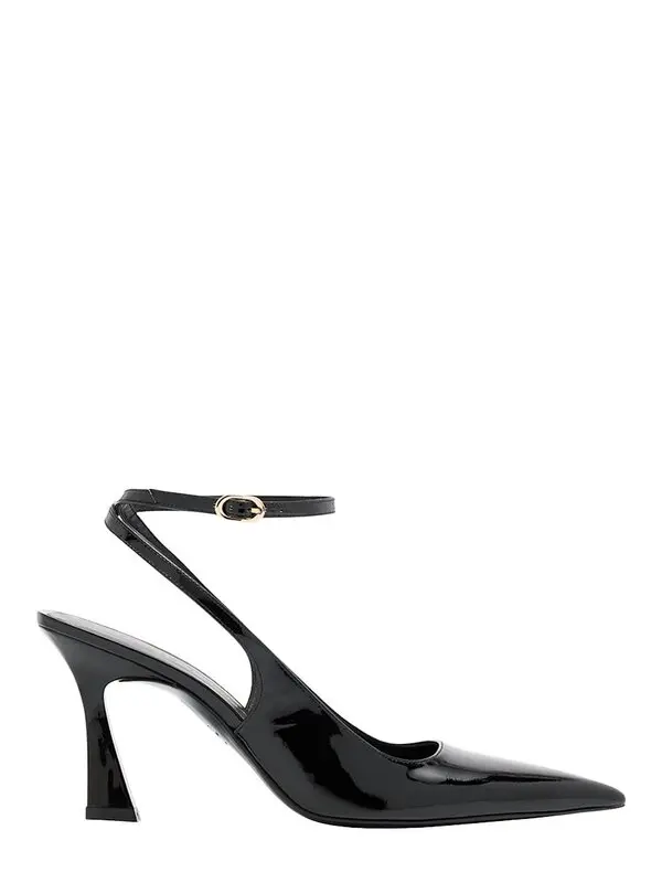 STUART WEITZMAN Vinnie Patent Leather Ankle-strap Pumps - Black