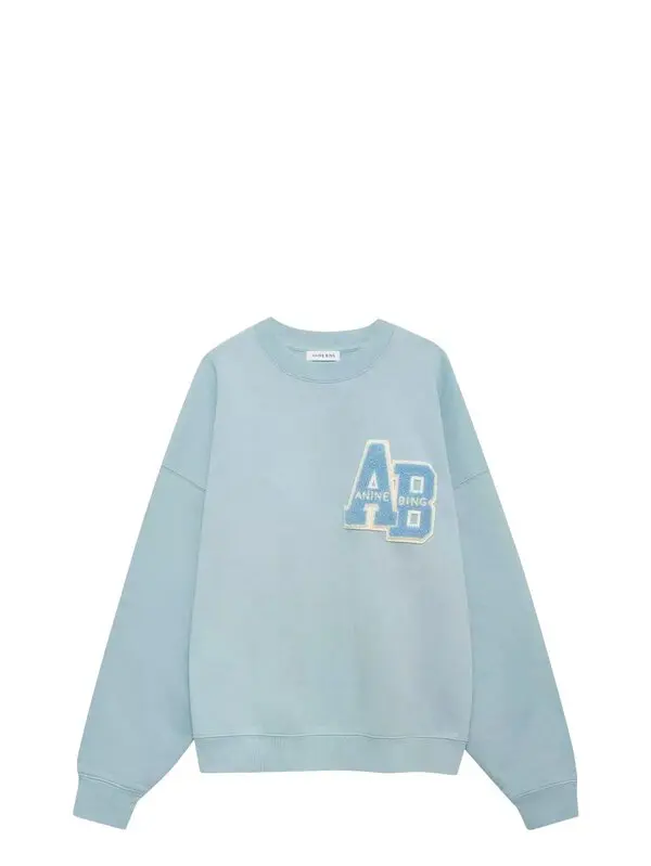 ANINE BING Cotton Sweatshirt - Blue