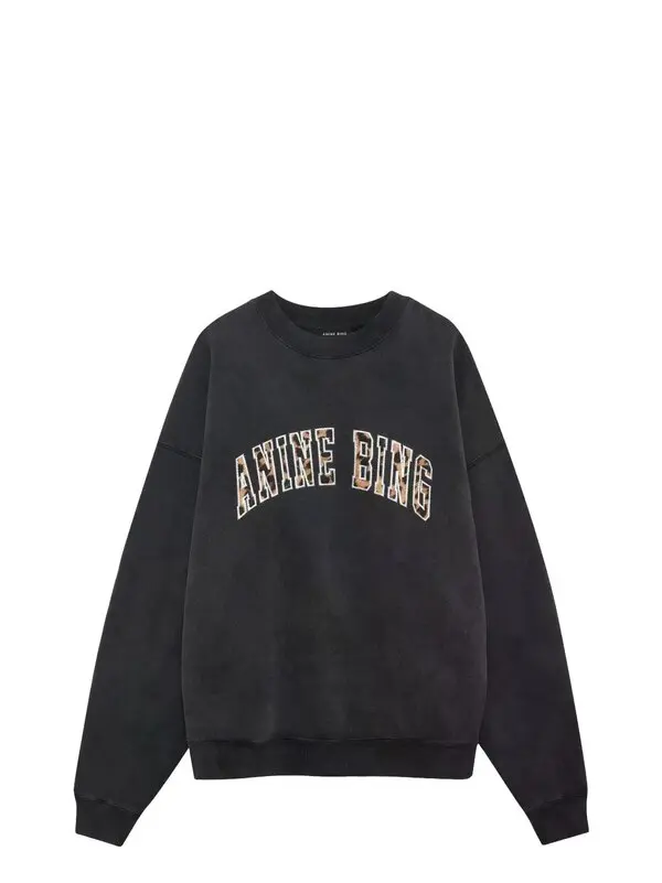ANINE BING Logo-print Sweatshirt - Black