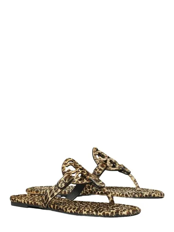 Tory Burch Miller Printed Calf Hair Sandal - Leopard Multi