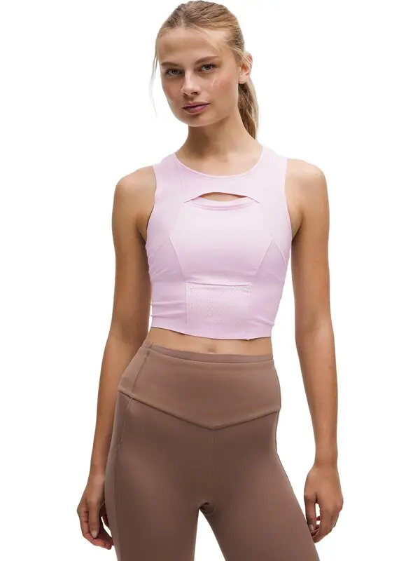 Lululemon Go Further Ice Storage Tank Top - Pink Organza