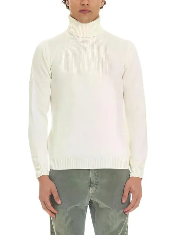 ROBERTO COLLINA Roll-neck Sweater - White