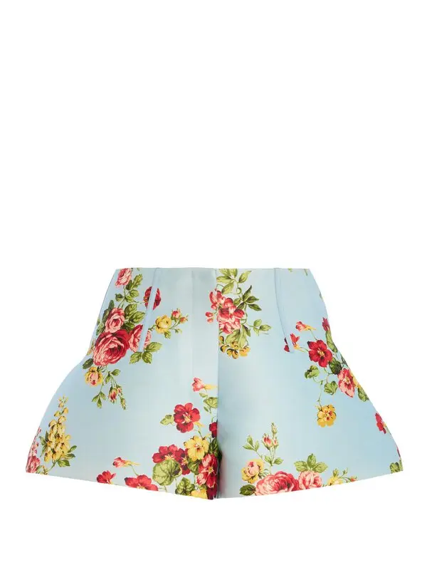 Brandon Maxwell The Cricket Mini Shorts - Floral