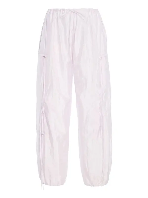 Brandon Maxwell The Scout Relaxed Technical Silk Straight-leg Cargo Pants - Pink
