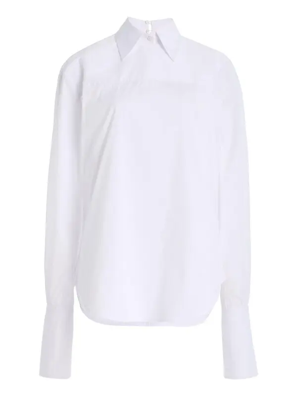 Brandon Maxwell The Keller Button-down Cotton Shirt - White