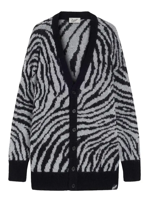 PENCE 1979 David Zebra Print Cardigan - Multicolour