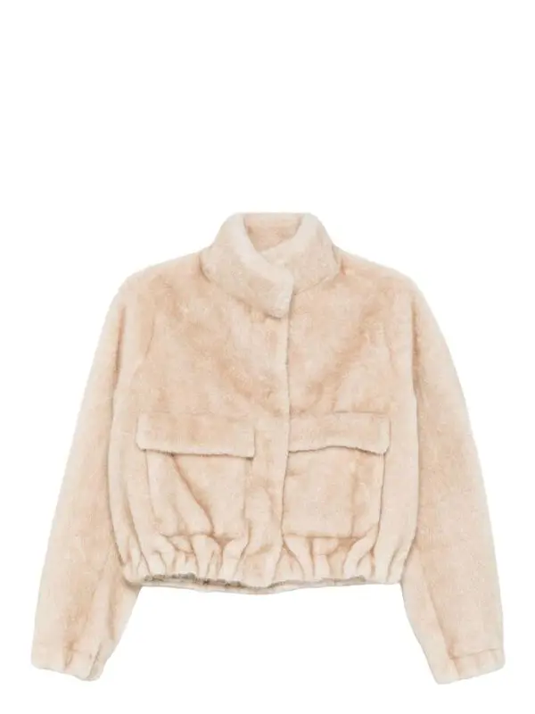 VALENTINI 1972 Faux Fur Coat - Beige
