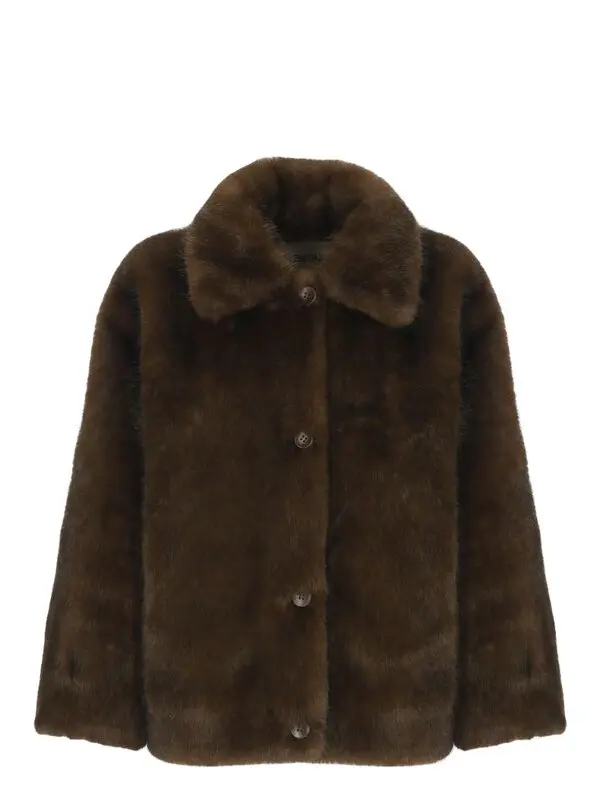 VALENTINI 1972 Faux Fur Coat - Brown