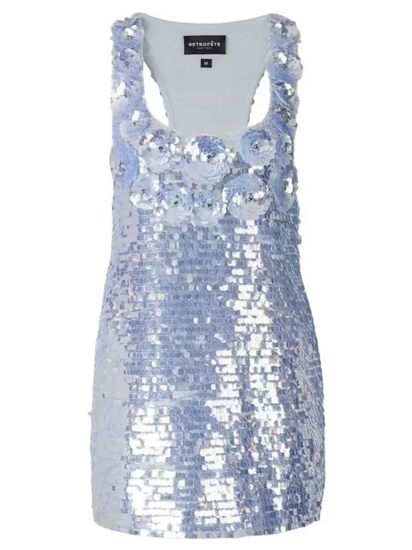 Retrofete Mini Dress - Blue