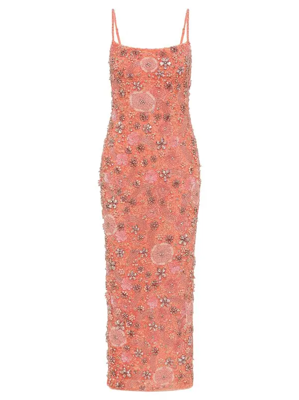 Rachel Gilbert Francesca Embellished Tulle Gown - Floral