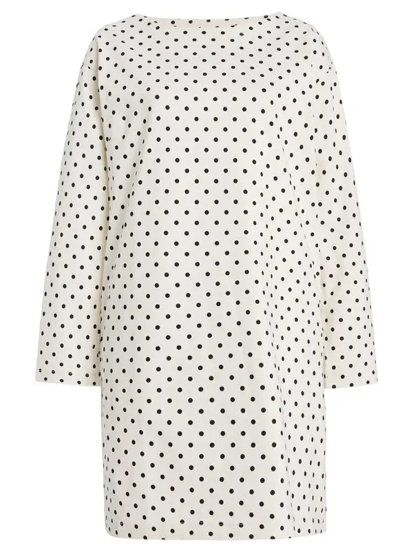 Posse Bea Polka-dot Cotton Mini Dress - Black,white