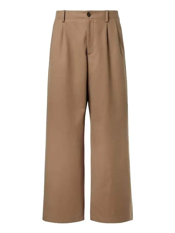 Our Legacy Bridge Wide-leg Cotton Twill Pants - Beige