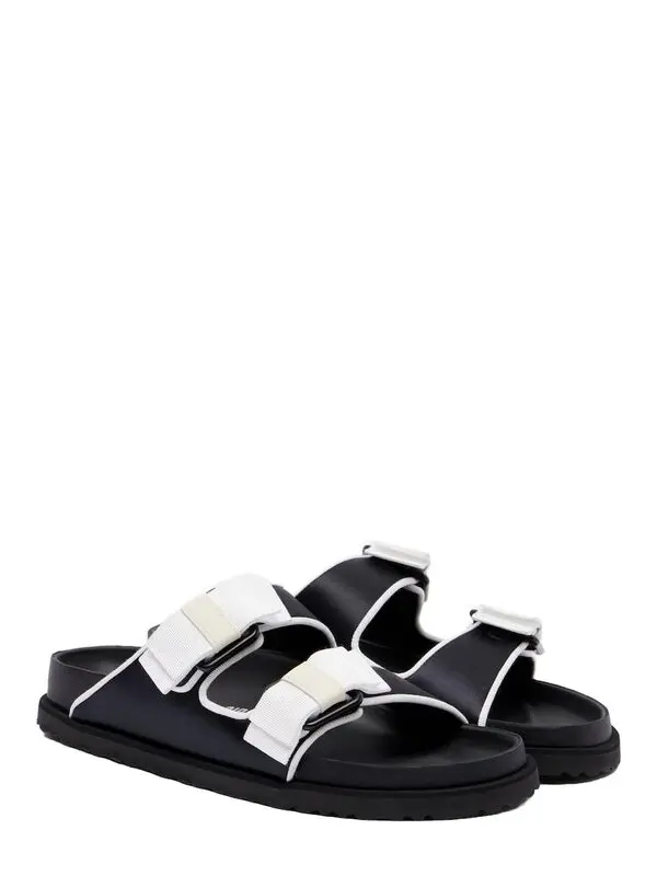BIRKENSTOCK Arizona Bow-detail Satin Sandals - Black