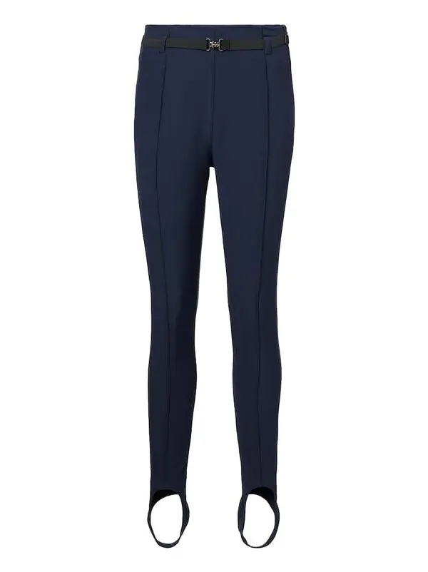 Toni Sailer Theodora Belted Stirrup Ski Pants - Blue