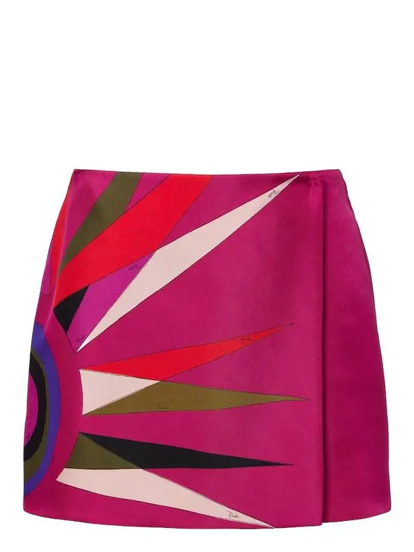 Emilio Pucci Stella Silk Wrap Skirt - Multicoloured