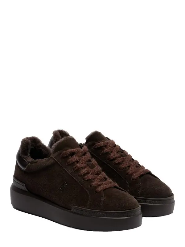 Bogner Hollywood 32 Shearling-lined Suede Sneakers - Brown